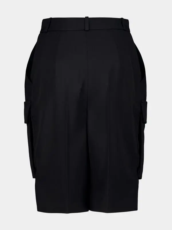 Balmain Wool Cargo Bermuda Shorts