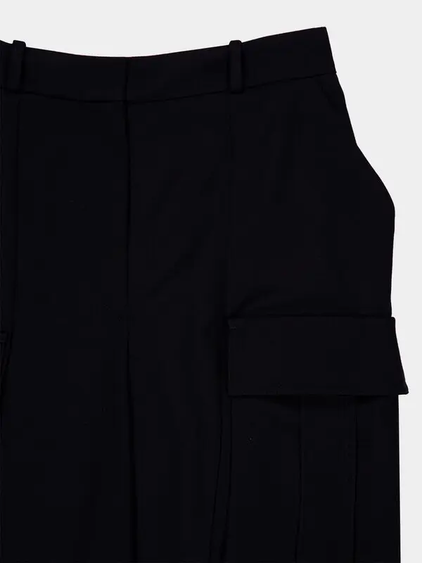 Balmain Wool Cargo Bermuda Shorts