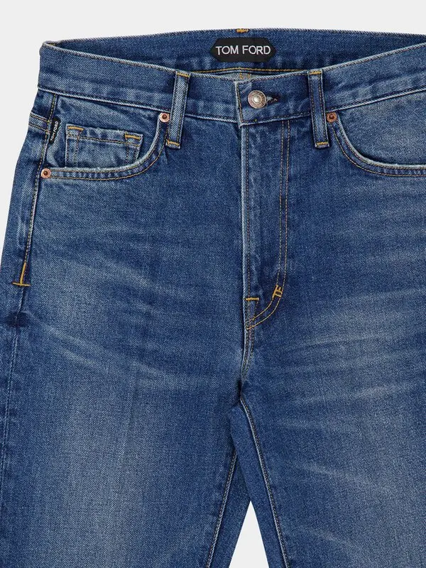 TOM FORD Flare Fit Japanese Stonewashed Jeans