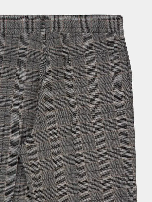 Amiri Check Boot Cut Pants - Grey