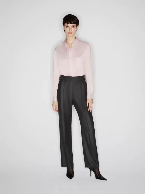 BLAZÉ MILANO Astoria Fox Pleated Pants - Grey