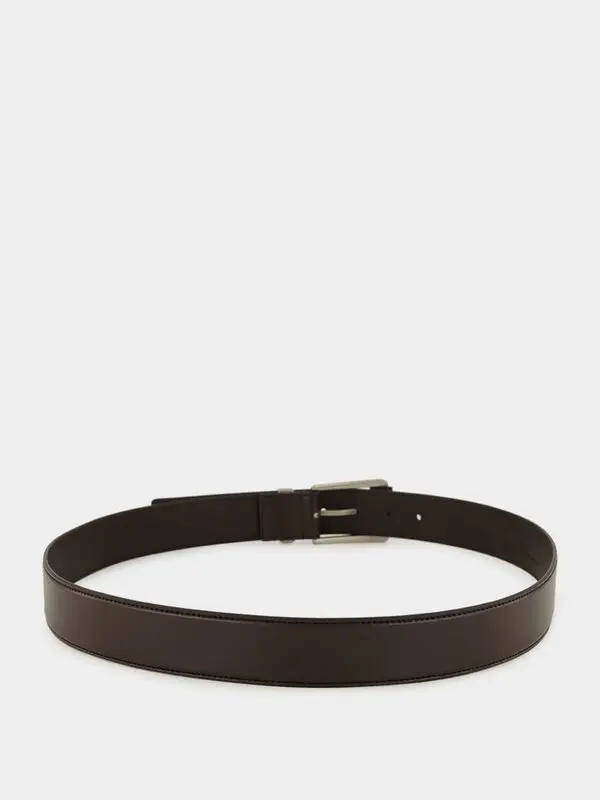 Gucci Leather Belt With Buckle - Brown