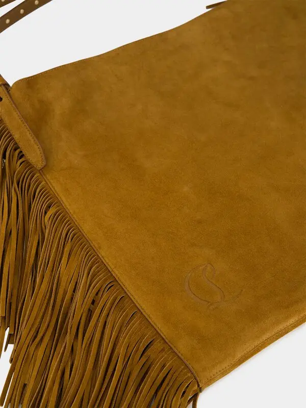 CHRISTIAN LOUBOUTIN Rhea Baggy Tote Fringe Bag