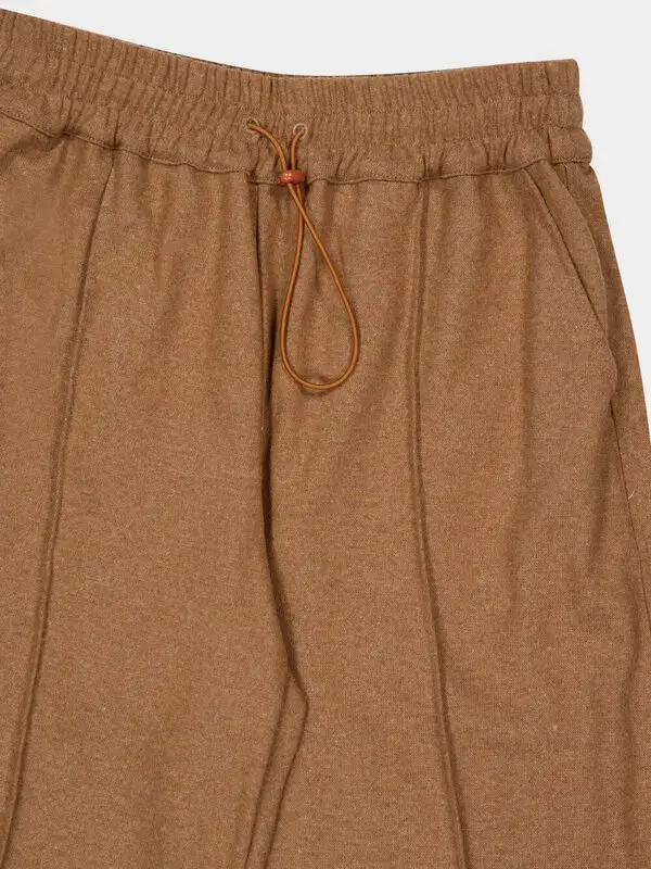 120% Lino Wool And Cashmere Wide-leg Trousers