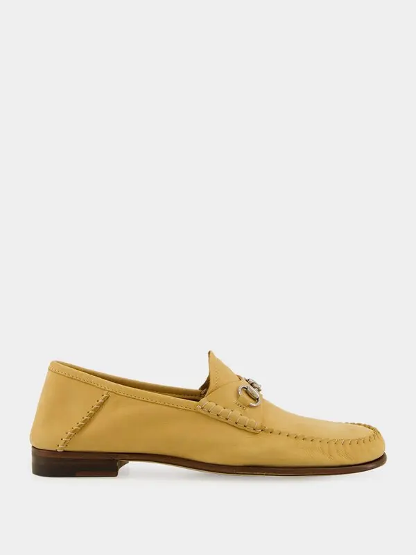 Gucci Gigi Loafer With Horsebit - Beige