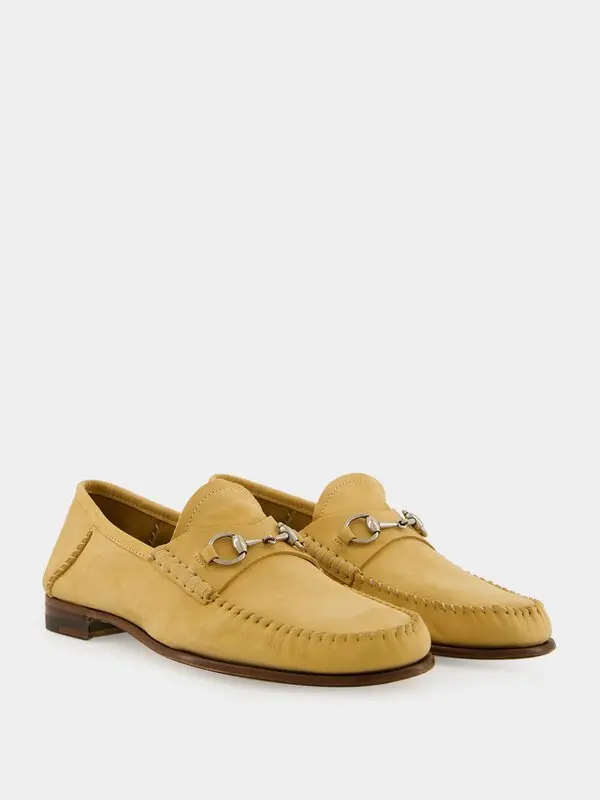 Gucci Gigi Loafer With Horsebit - Beige