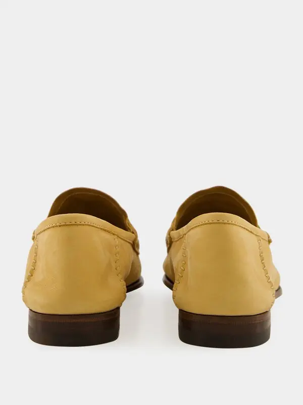Gucci Gigi Loafer With Horsebit - Beige
