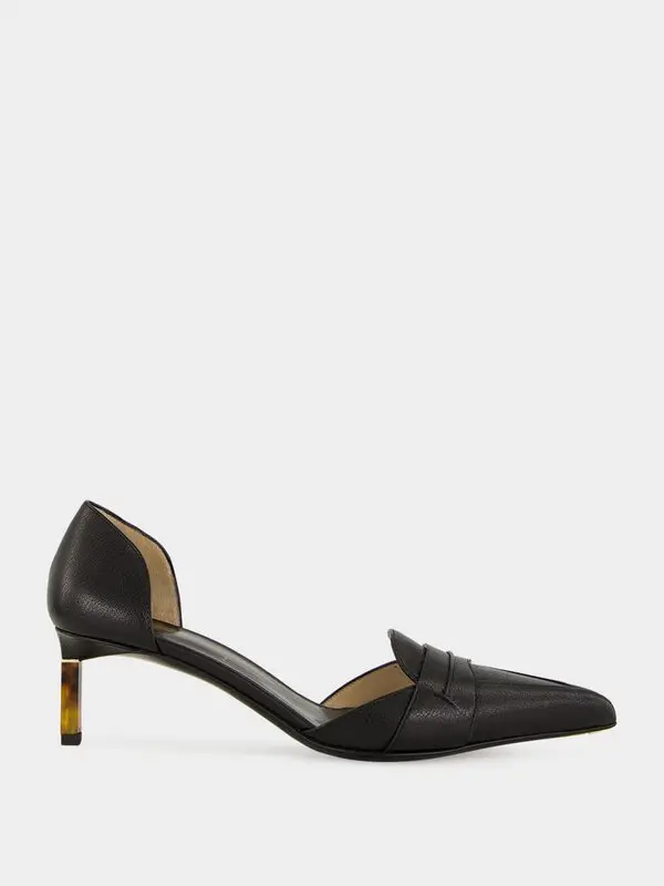 TOM FORD Grain Leather D'orsay Pumps - Black