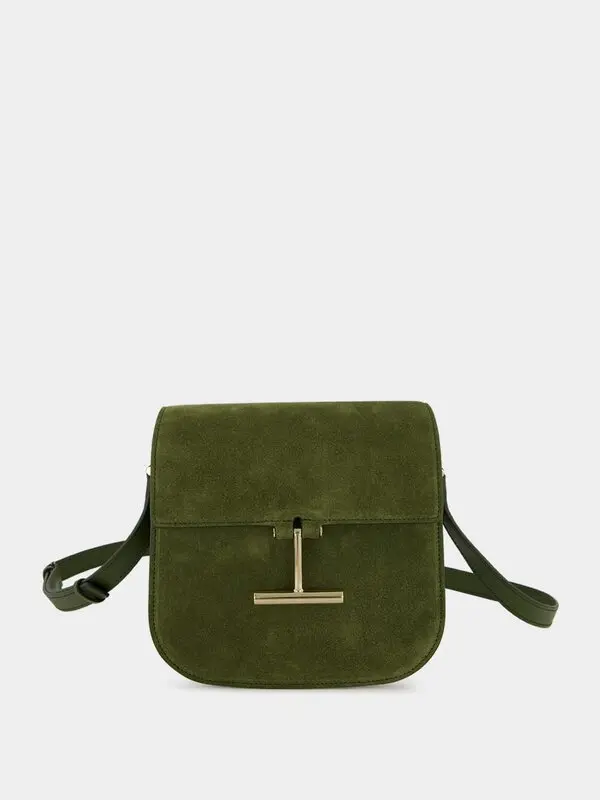 TOM FORD Moss Suede Tara Crossbody - Green