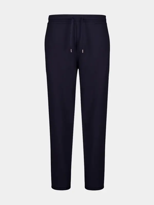 Brunello Cucinelli Cotton Blend Sport Trousers - Blue