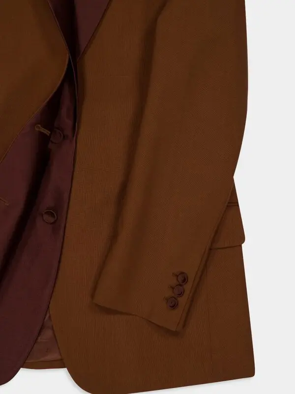 Fendi Wool Mohair Blazer With Silk Lapels