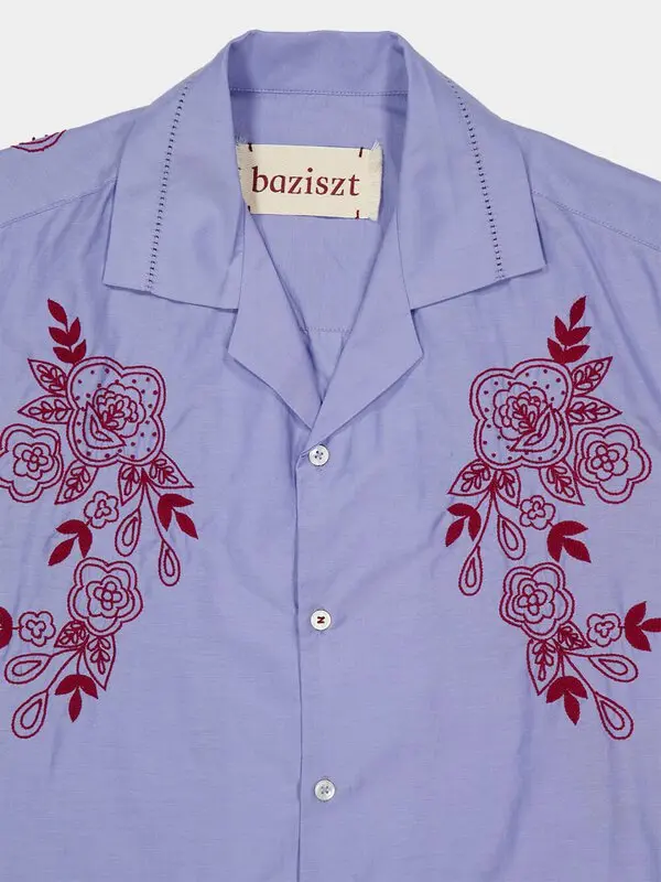 BAZISZT Soft Light Celeste Shirt - Blue