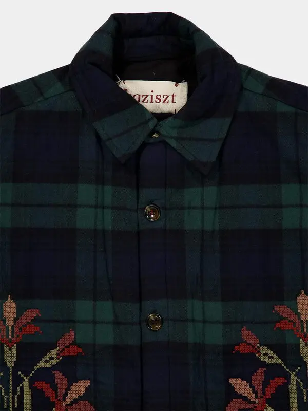 BAZISZT Masin Cotton Shirt Jacket - Multicolour