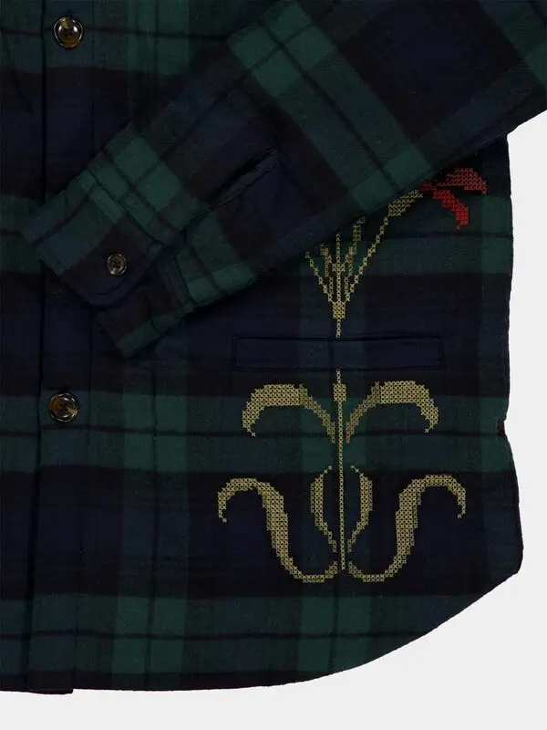 BAZISZT Masin Cotton Shirt Jacket - Multicolour