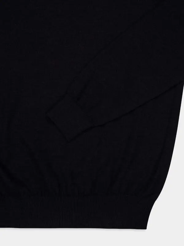 Fendi Wool Ff Logo Pullover - Black