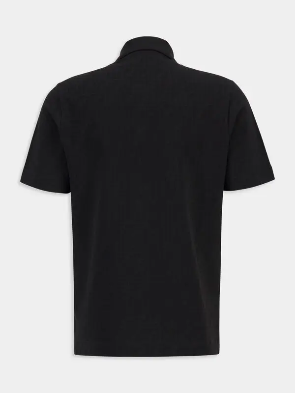 Fendi Ff Jacquard Cotton Polo Shirt