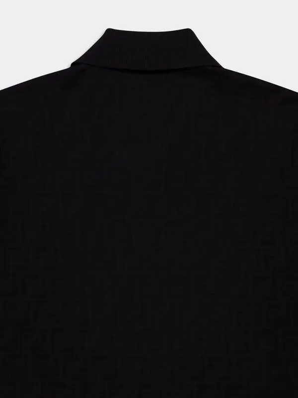 Fendi Ff Jacquard Cotton Polo Shirt