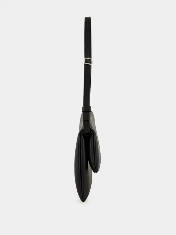 COURREGES Leather Cuff Clutch - Black