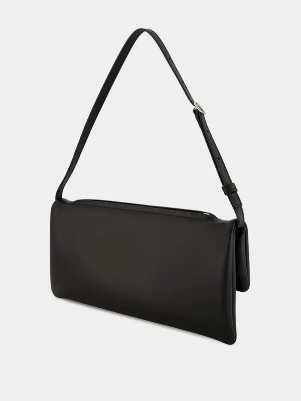 COURREGES Leather Cuff Clutch - Black