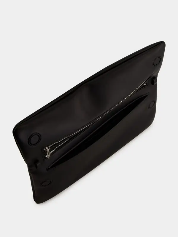 COURREGES Leather Cuff Clutch - Black