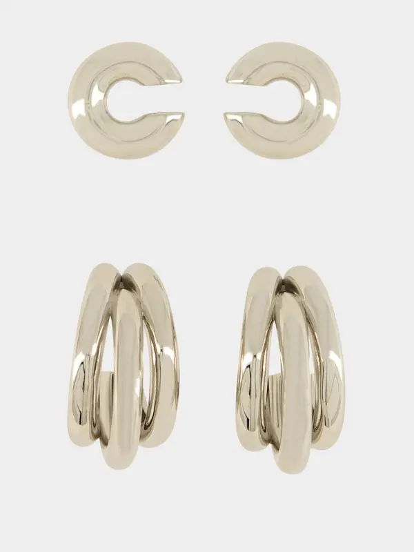 Rabanne Hoops And Ear Cuffs Set