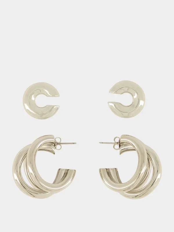 Rabanne Hoops And Ear Cuffs Set
