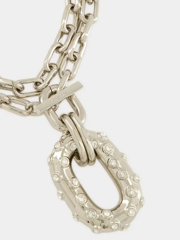 Rabanne Xl Link Rhinestone Necklace
