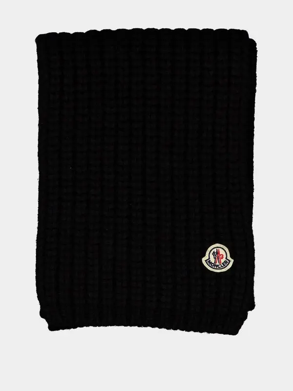 Moncler Wool Knit Scarf