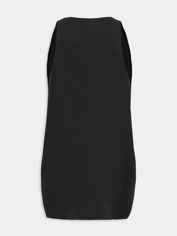 PAULA Serena Silk Tank Top - Black