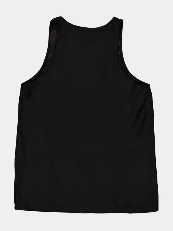 PAULA Serena Silk Tank Top - Black