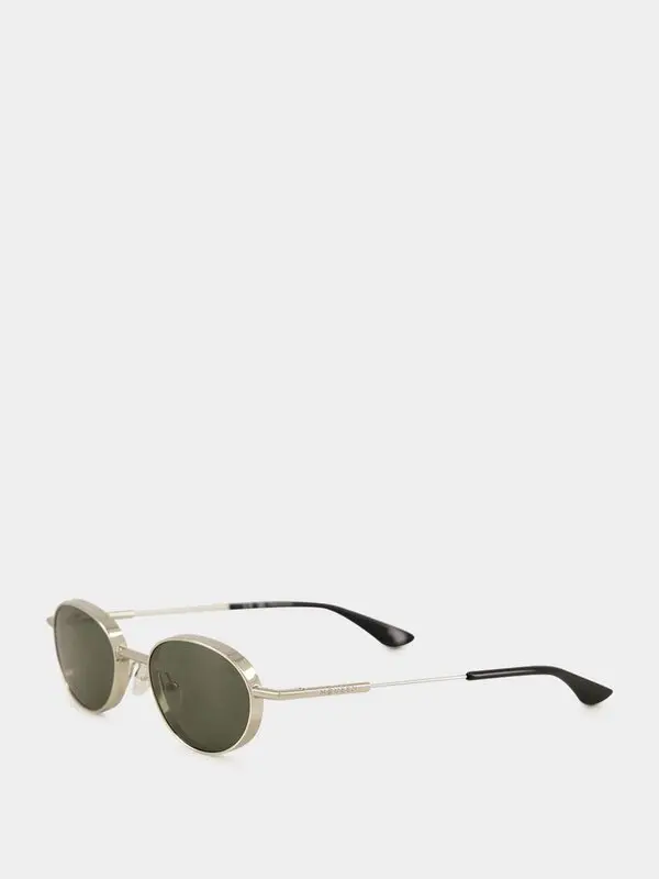 Alexander McQueen Round Sunglasses - Silver