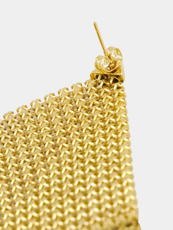 Rabanne Pixel Mesh Drop Earrings
