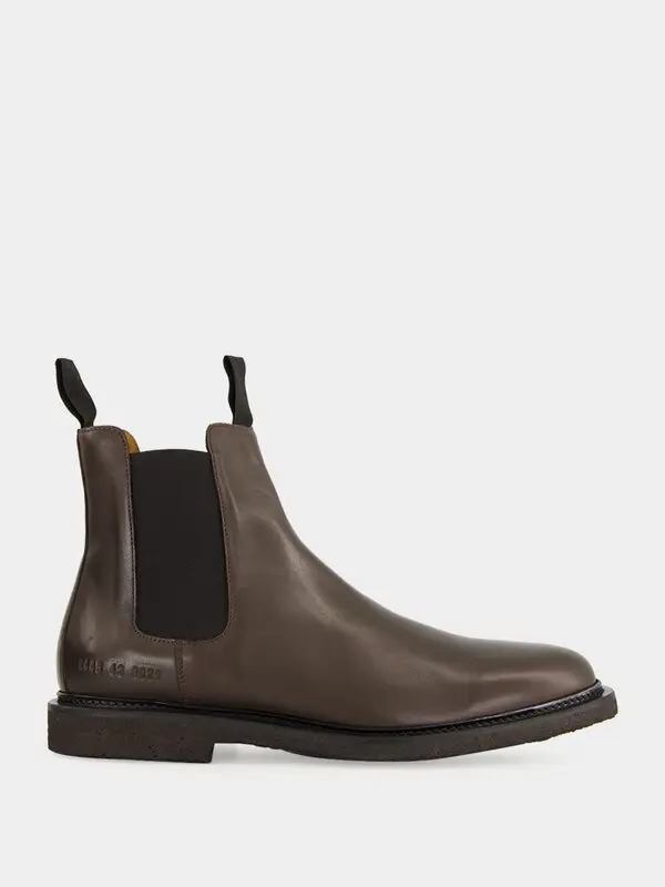 COMMON PROJECTS Leather Chelsea Boots - Brown