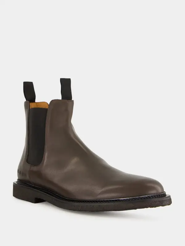 COMMON PROJECTS Leather Chelsea Boots - Brown