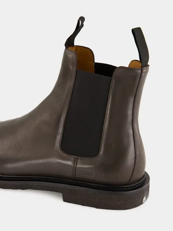 COMMON PROJECTS Leather Chelsea Boots - Brown