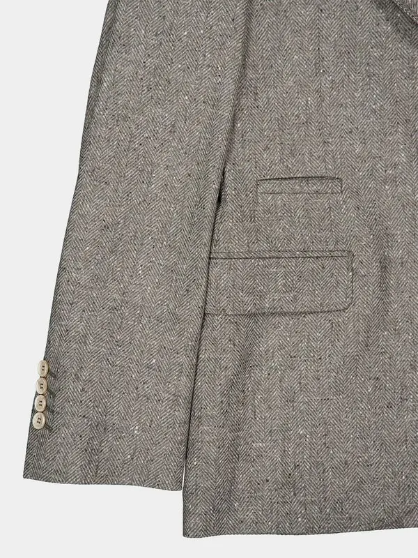 Brunello Cucinelli Wool Blazer With Pockets