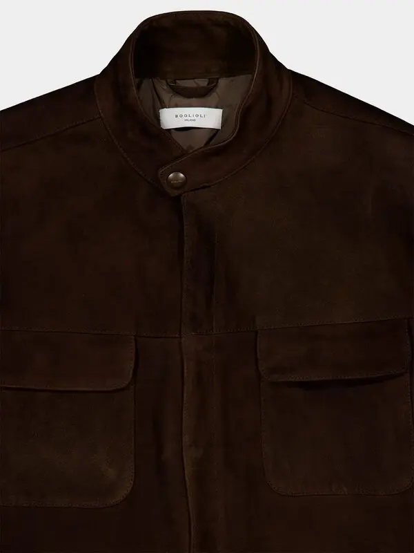 Boglioli Suede Bomber Jacket