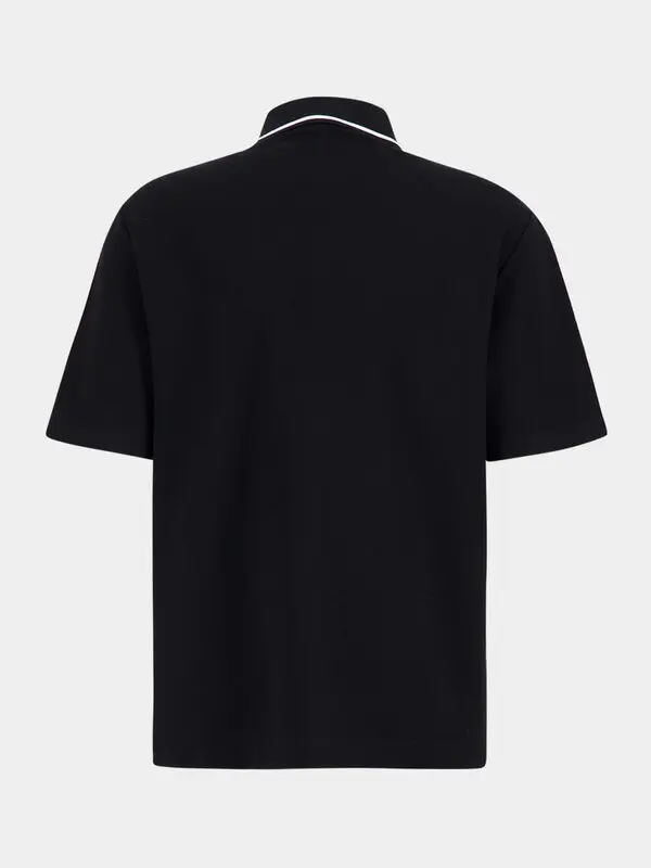 Dolce & Gabbana Cotton Piqué Polo Shirt - Black