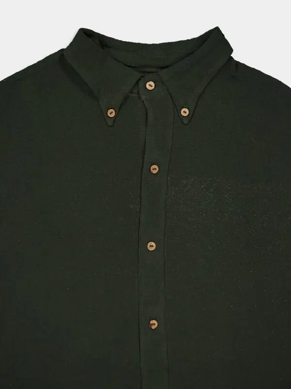 Spiritum Tulum Forest Balam Cotton Shirt - Green