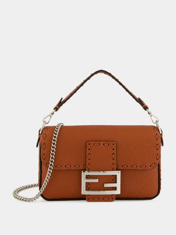 Fendi Selleria Mini Baguette - Brown