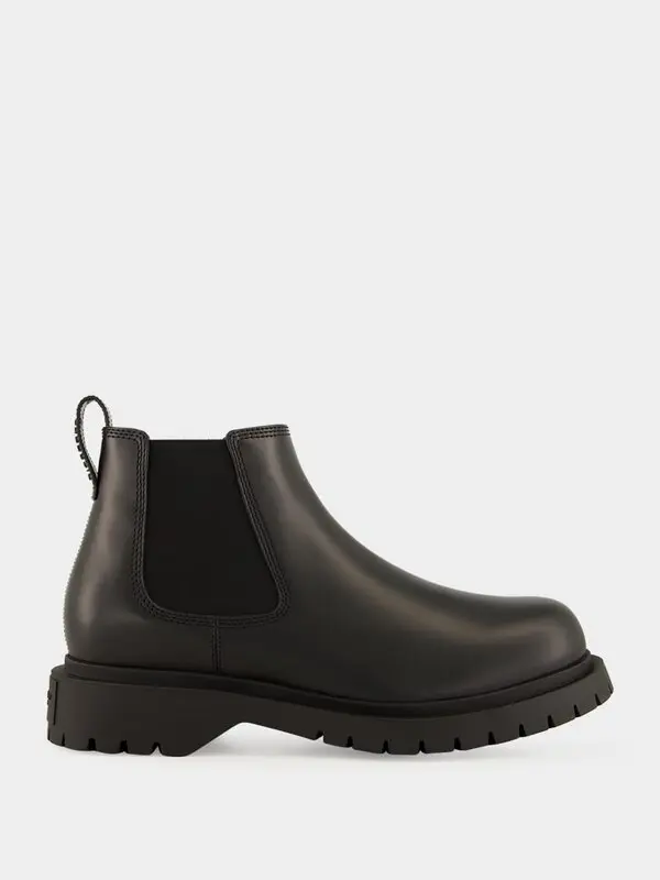 Givenchy Brushed Leather Chelsea Boots - Black