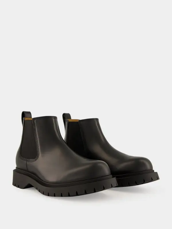 Givenchy Brushed Leather Chelsea Boots