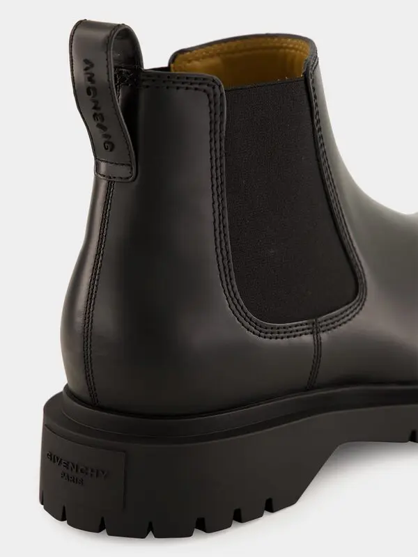 Givenchy Brushed Leather Chelsea Boots