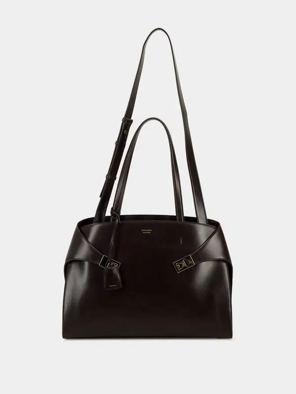 FERRAGAMO Hug Leather Tote Bag