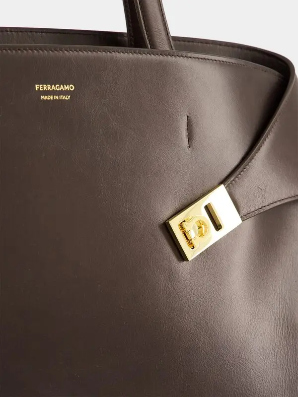 FERRAGAMO Hug Leather Tote Bag