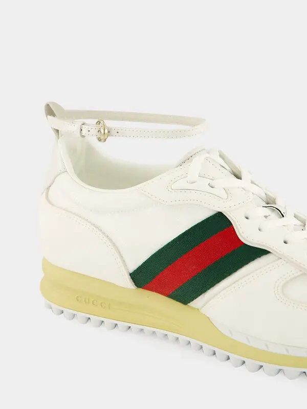 Gucci Gg Nylon Re-motion Trainers - White