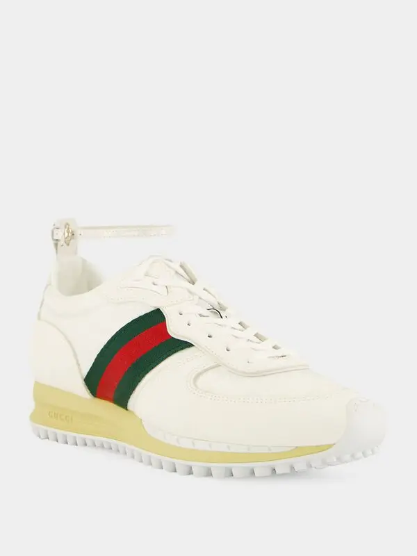 Gucci Gg Nylon Re-motion Trainers - White