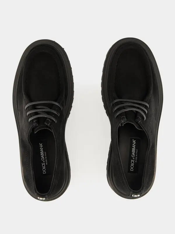 Dolce & Gabbana Split Calfskin Derby Shoes