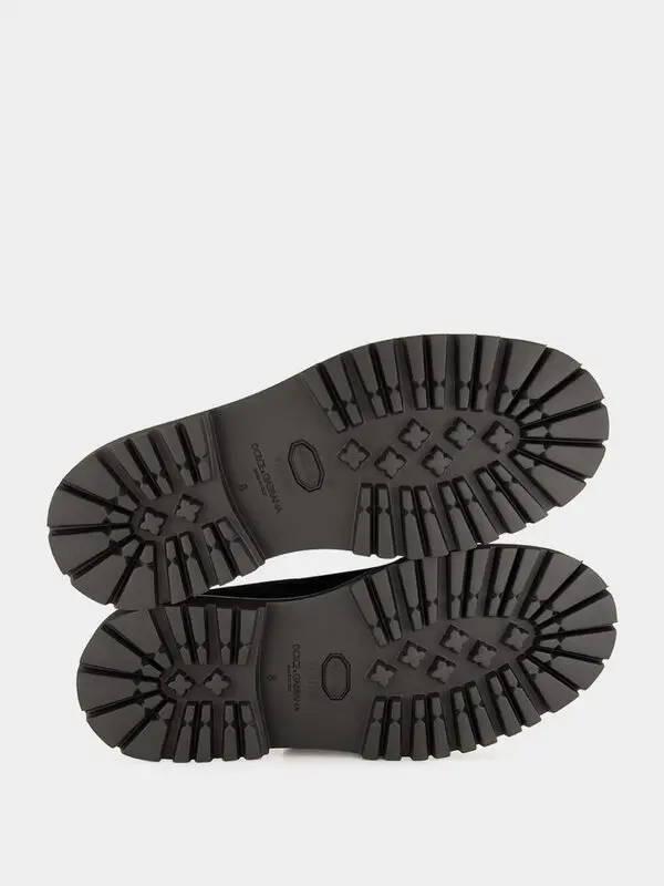 Dolce & Gabbana Split Calfskin Derby Shoes
