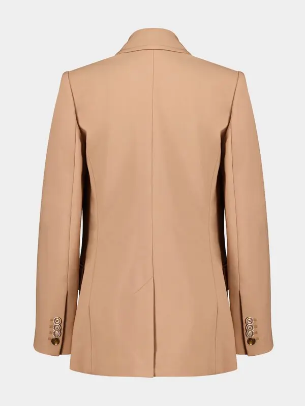 Zimmermann Hypnotic Double-breasted Wool Blazer